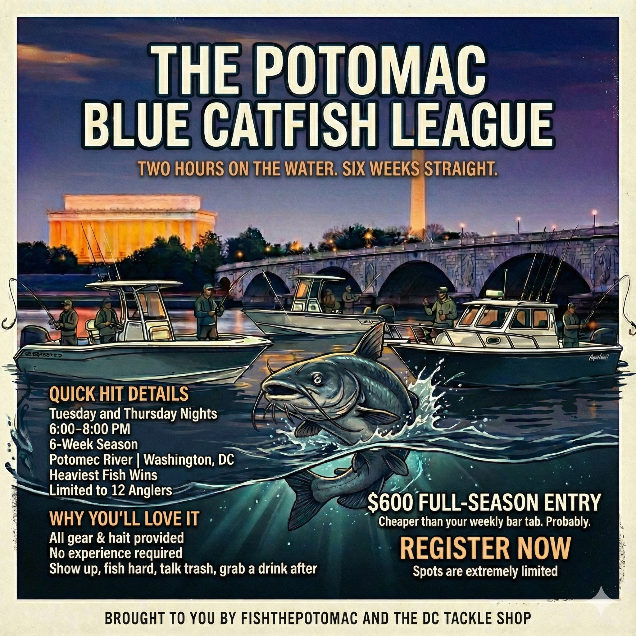 The Potomac Blue Catfish League - Top DC Potomac River Fishing Charters ...